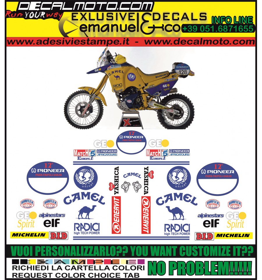 DR 750 800 BIG REPLICA PARIS DAKAR CAMEL